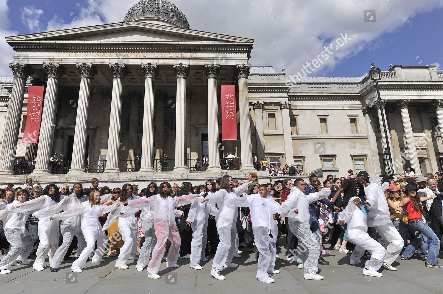 Flashmob Dancing Michael Jackson Thriller Song Editorial Stock Photo ...