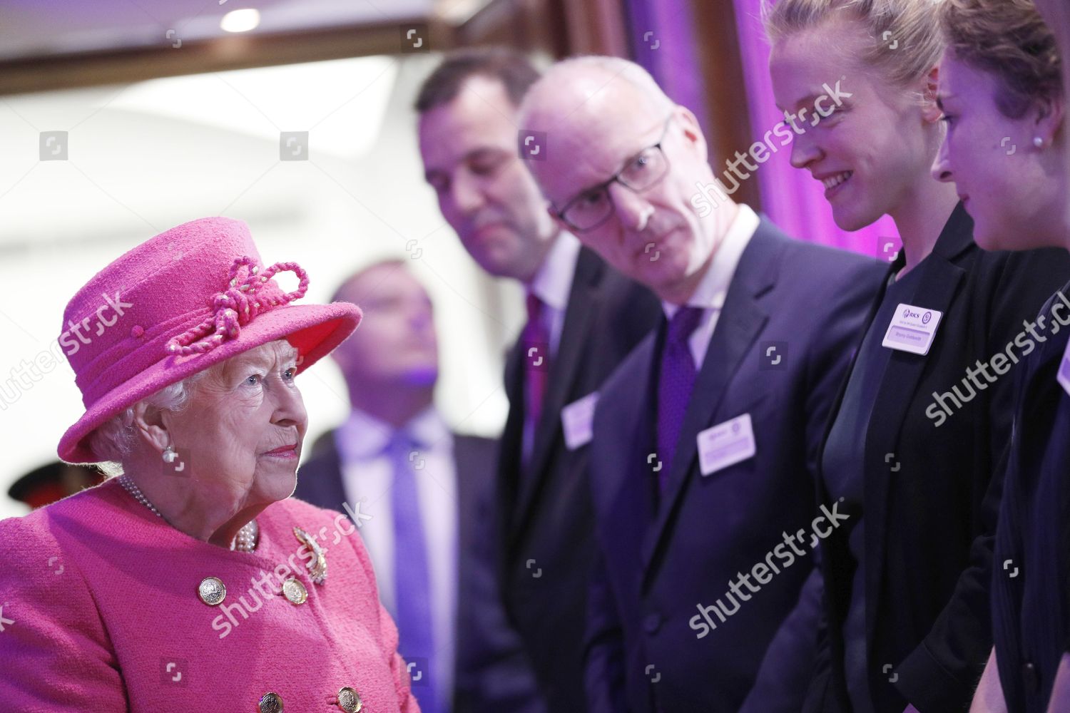 Queen Elizabeth Ii L Greets Staff Editorial Stock Photo - Stock Image ...