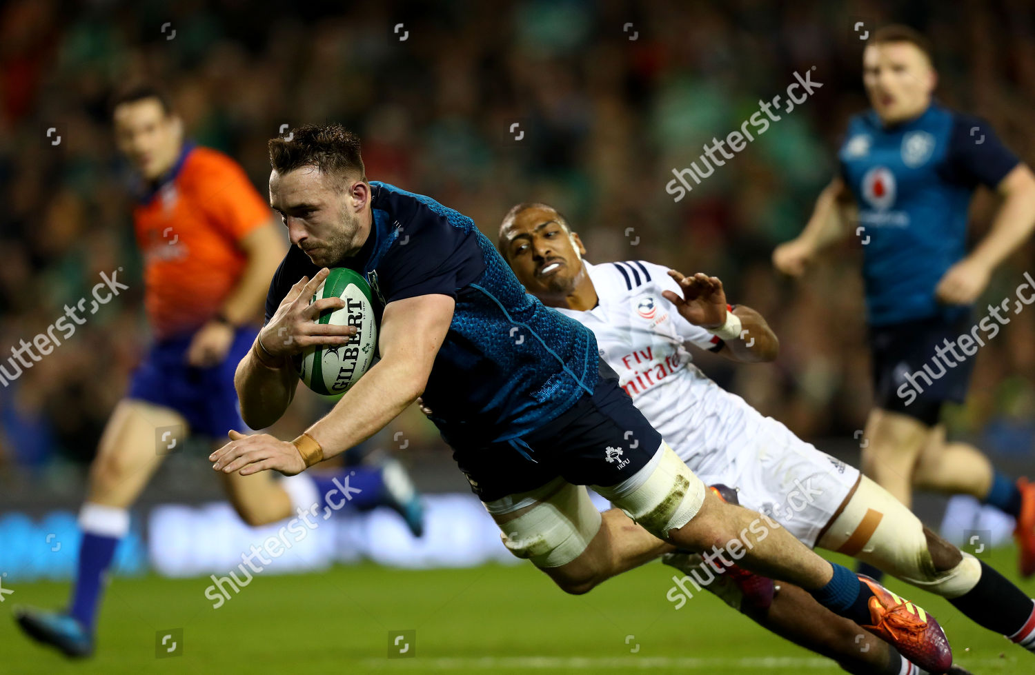 Jack Conan Ireland Goes Over Try Editorial Stock Photo - Stock Image ...