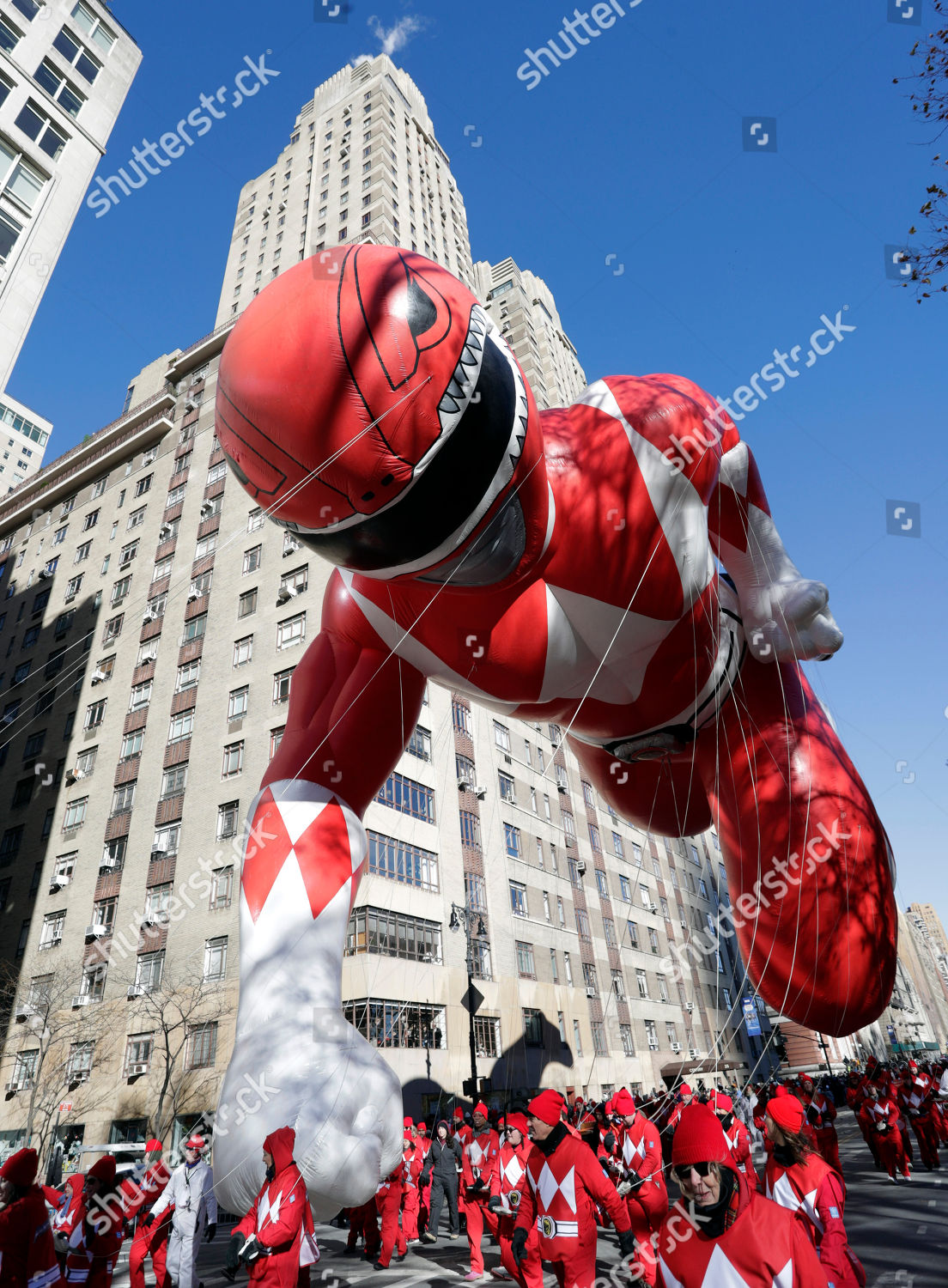 Red Mighty Morphin Power Ranger Balloon Editorial Stock Photo - Stock ...