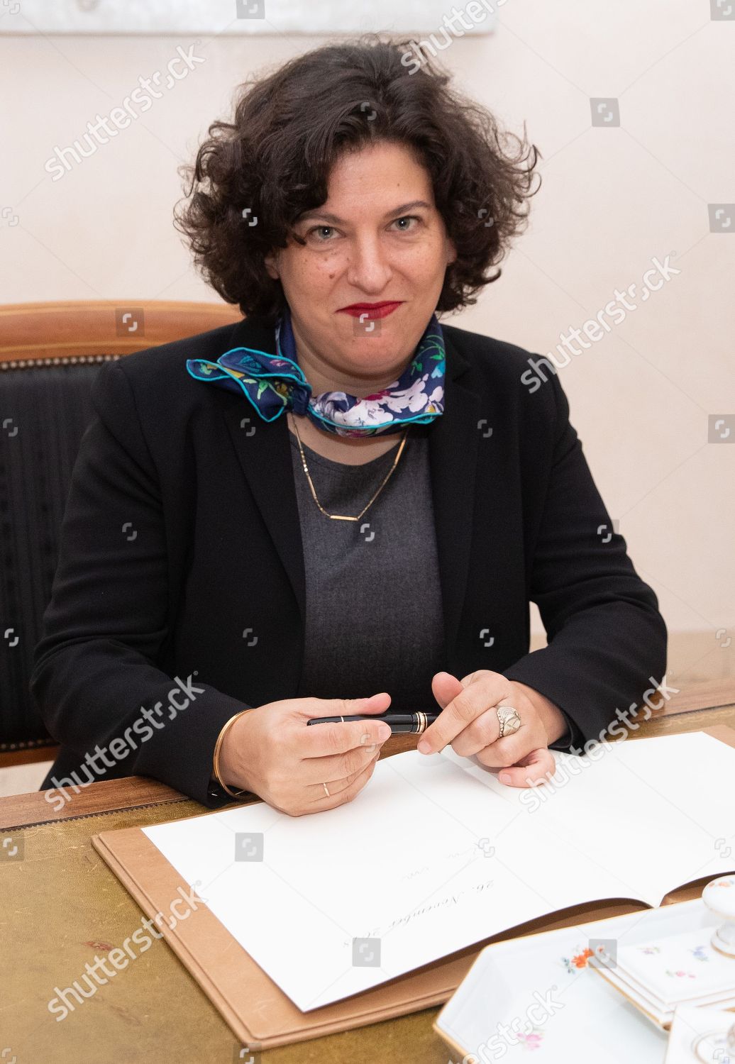 British Curator Ruth Ur Signs Guest Editorial Stock Photo - Stock Image ...