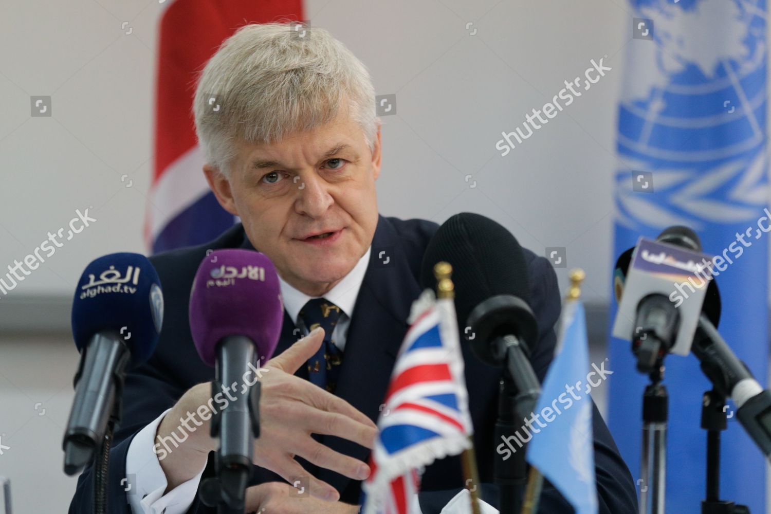 British Ambassador Jordan Edward Oakden Gestures Editorial Stock Photo ...