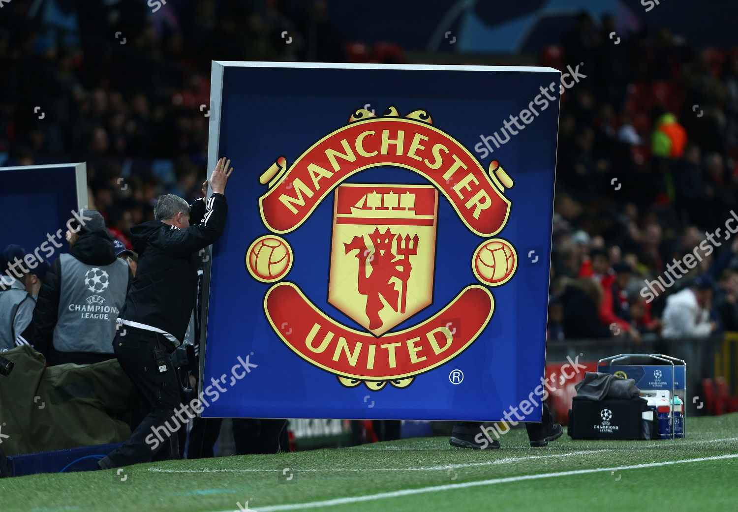 Manchester United Pitch Tile Editorial Stock Photo - Stock Image ...