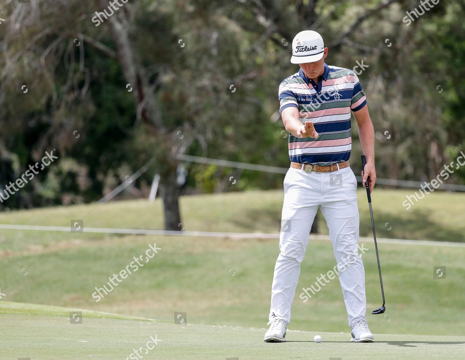 Cameron Smith Alines His Putt During Editorial Stock Photo - Stock ...
