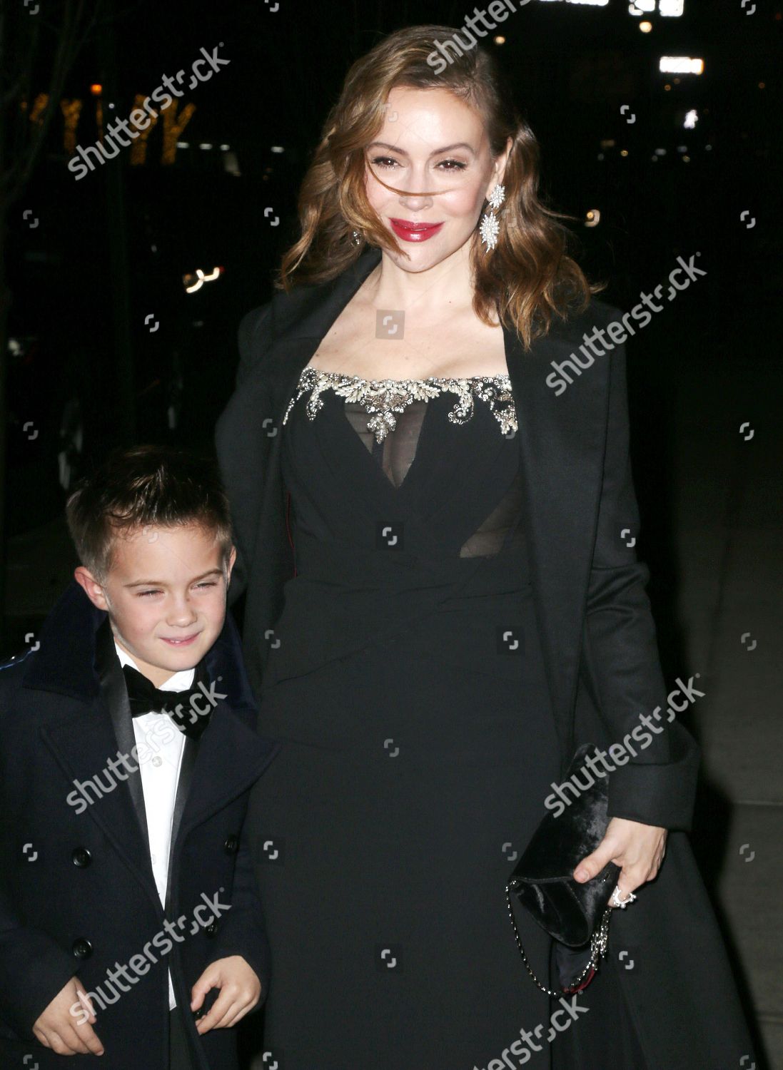 Alyssa Milano Milo Thomas Editorial Stock Photo - Stock Image ...